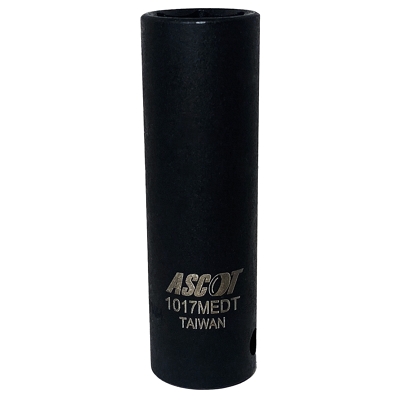 Ascot 1017MEDT 1/2" Drive x 17mm Extra Thin Wall Deep Impact Socket ...