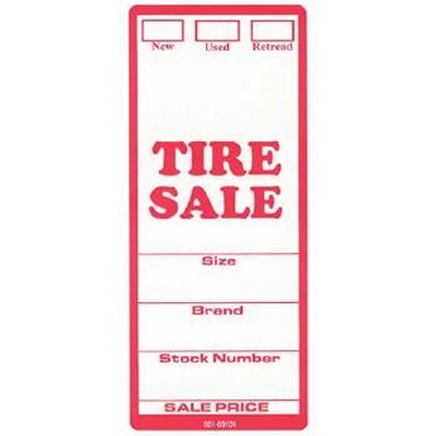 Ascot Tire Labels (2-1/2" x 6") - 016601-00101
