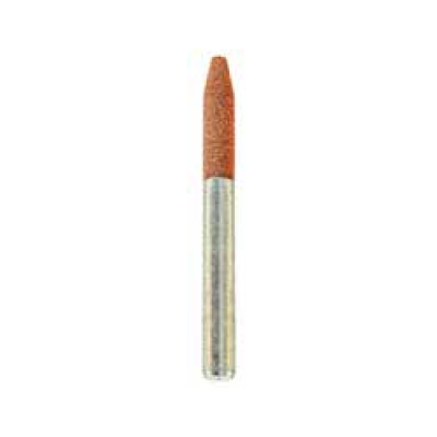 B&J A15B 1/4" Brown Pencil Grinding Stone - 037A15B