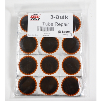 Rema 2" Round Tube Repair Vulcanizing Patches (98/Bag) - 6003-BULK